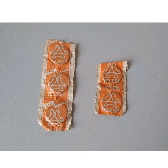 08 Fichas de Telefone Telesp (lacradas) | Shopee Brasil