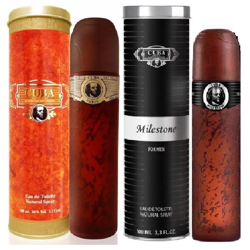 Kit 2 Perfume Cuba Paris Gold + Milestone 100ml Edt Original | Shopee ...