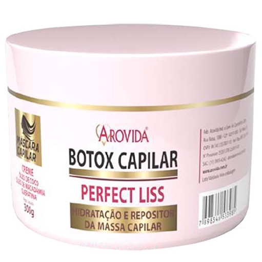 Mascara Botox em Creme de Tratamento Capilar 300G - Arovida | Shopee Brasil