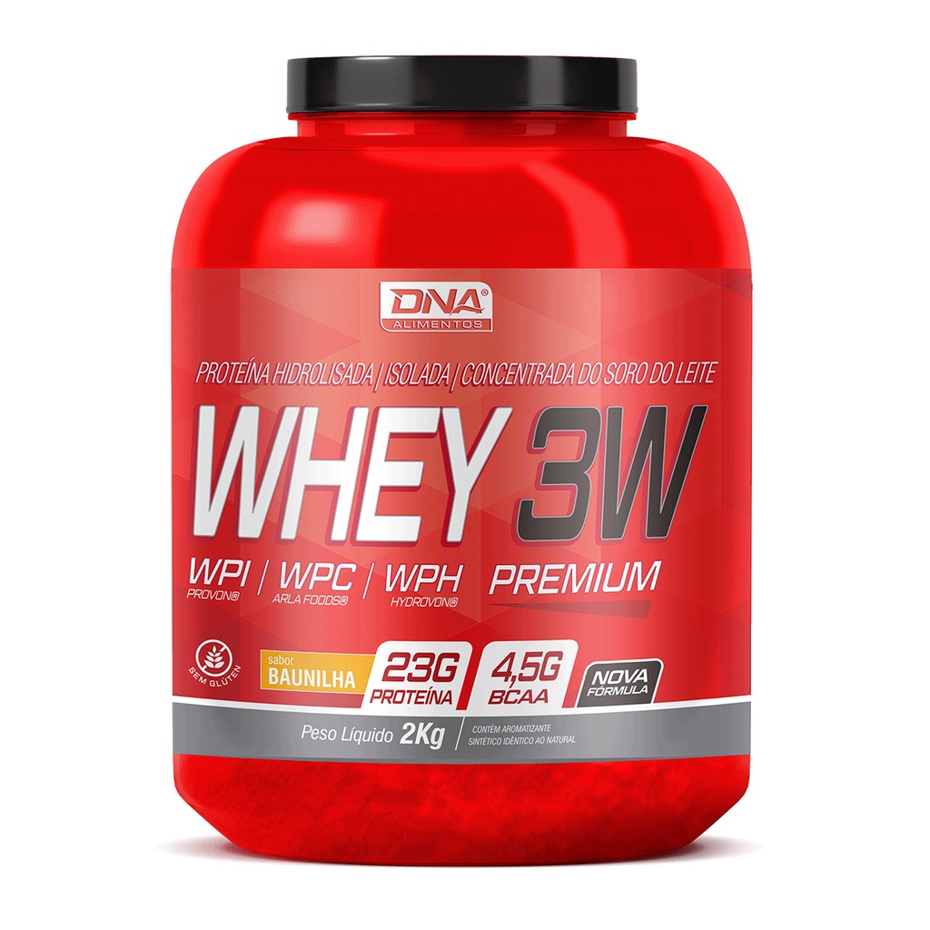 Whey 3W 2kg DNA | Shopee Brasil