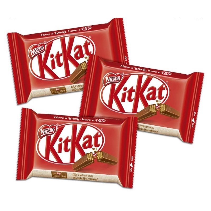 Kit 3 KitKat Chocolate kit kat, Chocolate Nestlé, barra de chocolate ...