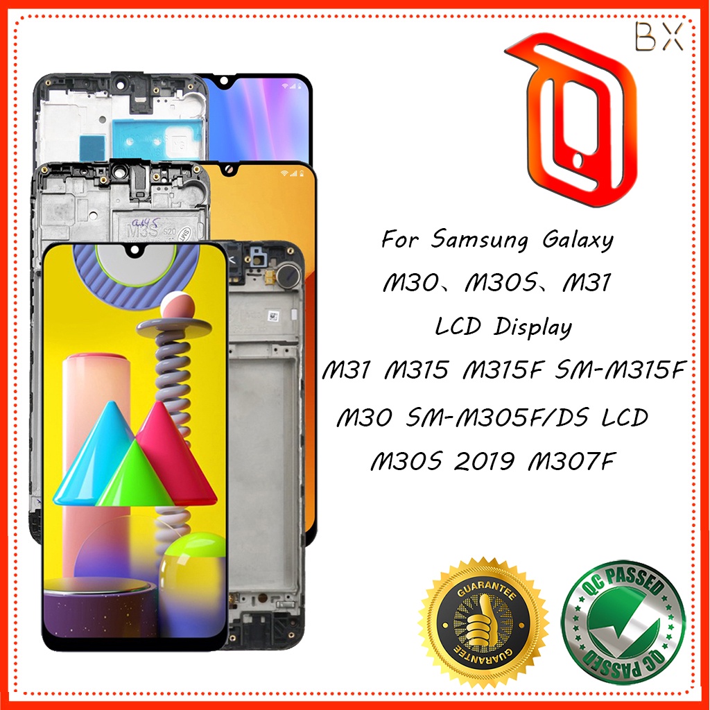 Display Tela AMOLED Para Samsung Galaxy M30 M30S M31 LCD M315/M307/M305 tela m31 | Shopee Brasil