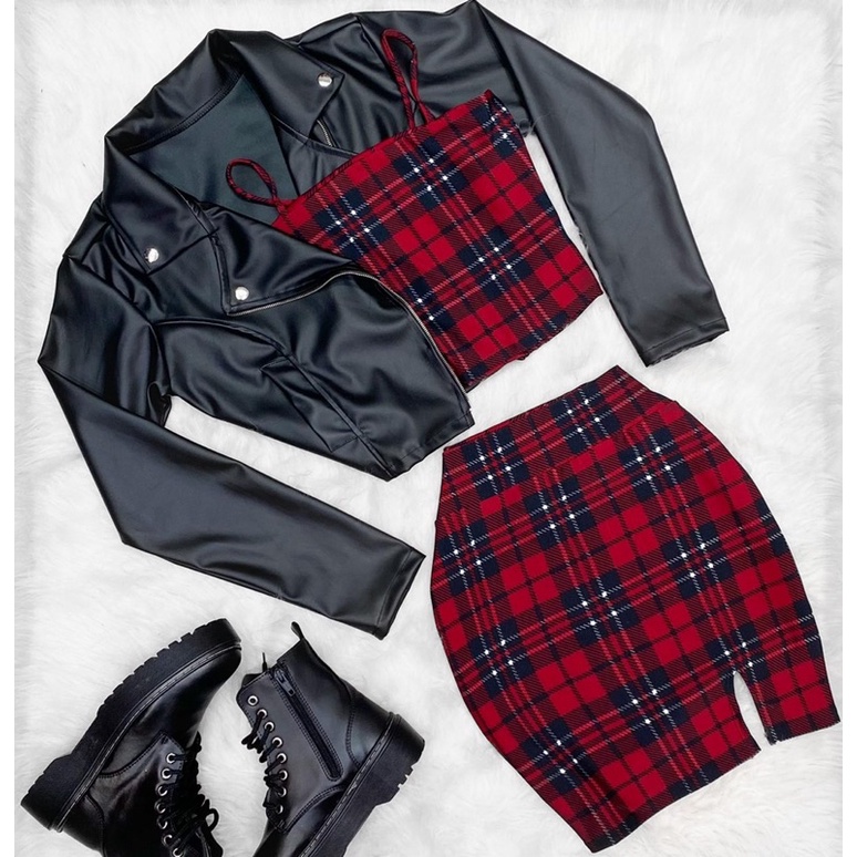 Conjunto Xadrez vermelho , conjunto xadrez | Shopee Brasil