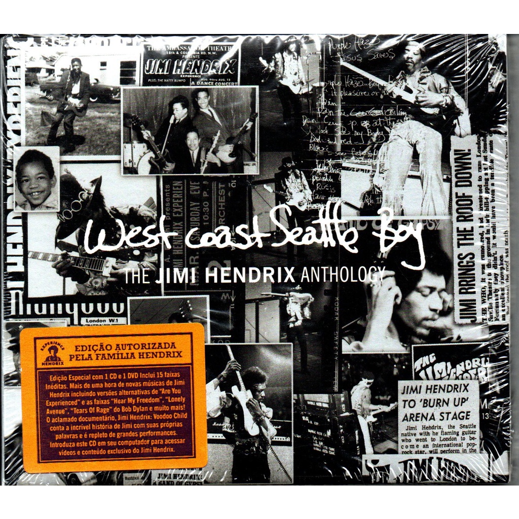 CD + DVD JIMI HENDRIX - WEST COAST SEATTLE BOY ANTHOLOGY ( DIGIPACK ...