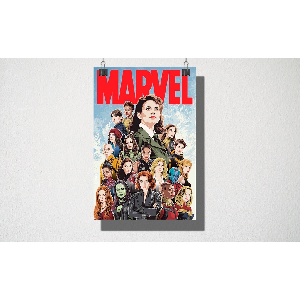 Poster MARVEL 10 Pôster A5 Marvel Pôsteres A4 herois e vilões A3 mcu ...