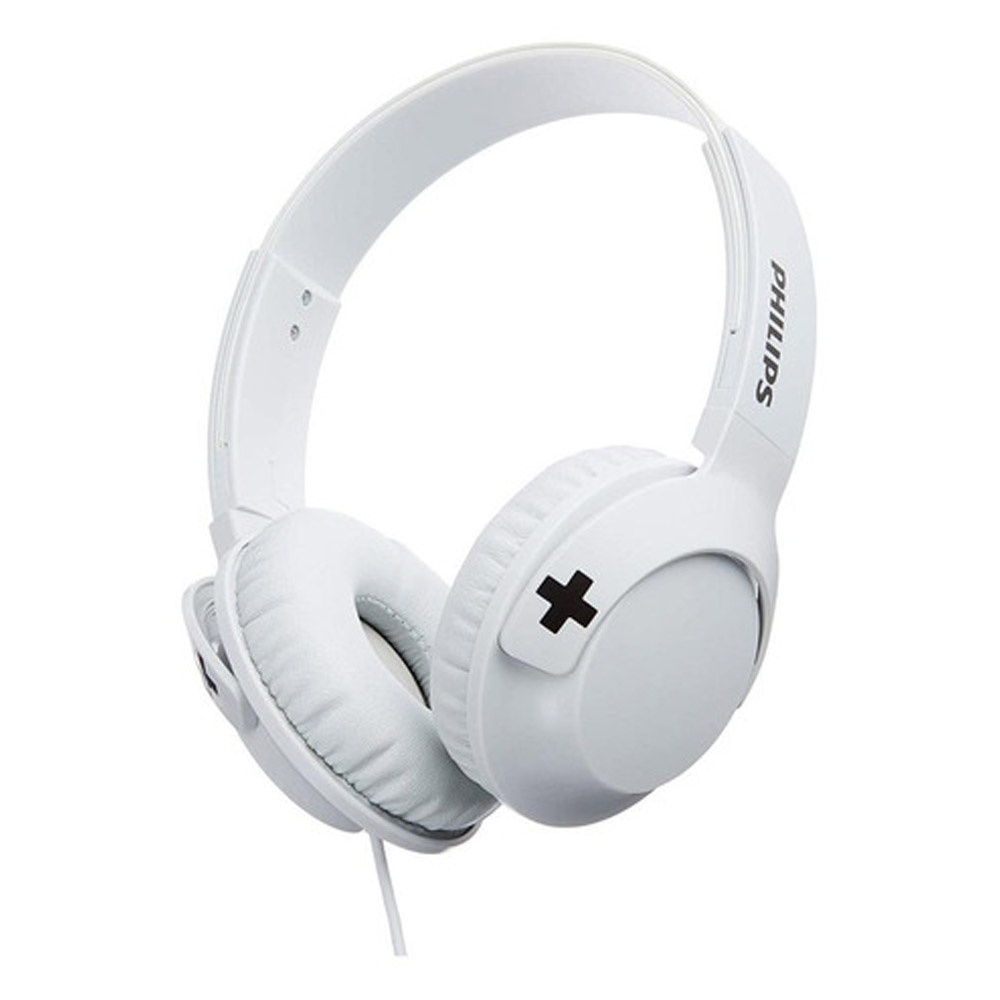 Fone de Ouvido Com Microfone Philips Bass+ Branco SHL3075 | Shopee Brasil