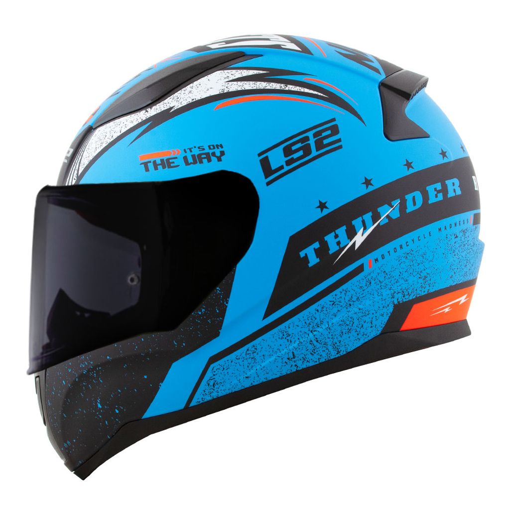 Capacete Ls2 Rapid Thunder Azul | Shopee Brasil