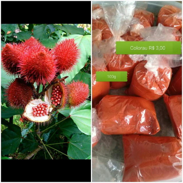 100 GRAMAS DE CORANTE, URUCUM, COLORAU MOIDO .CONDIMENTO ALIMENTICIO ...