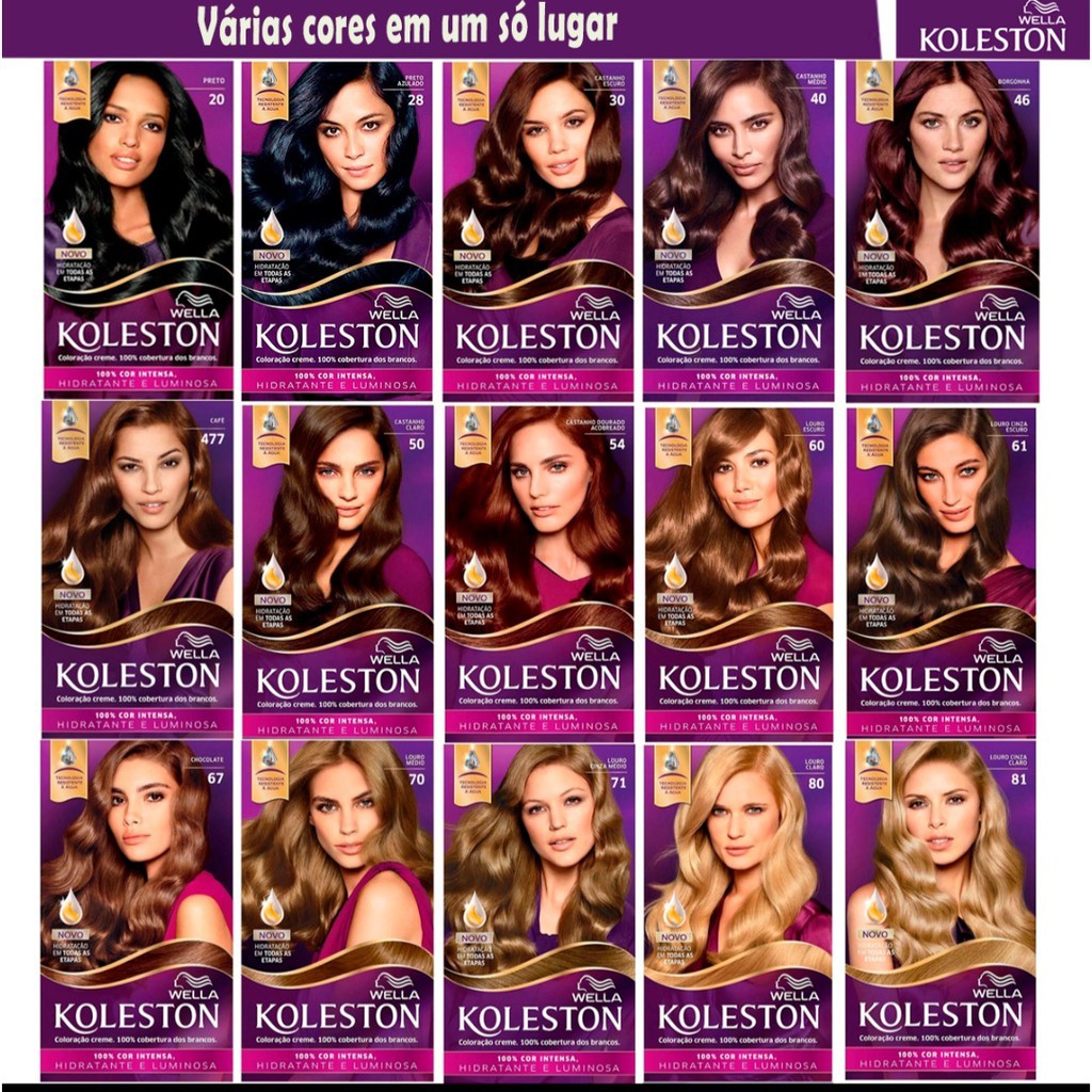 Tintura Koleston para cabelos diversas cores | Shopee Brasil