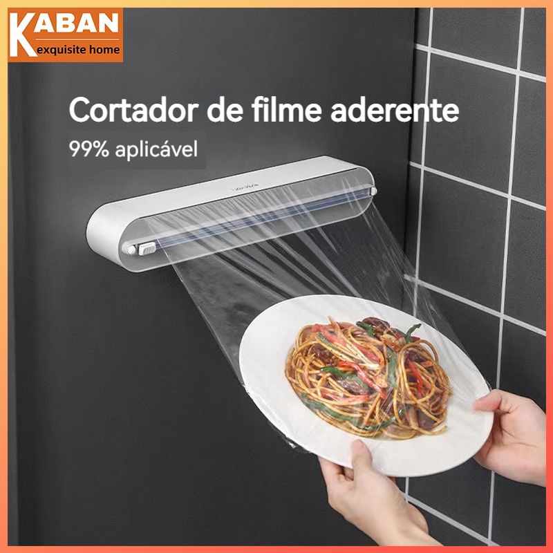 Cortador De Película Aderente , Ventosa Parede Pendurado Cozinha Artefato , Divisor De Folha De ...
