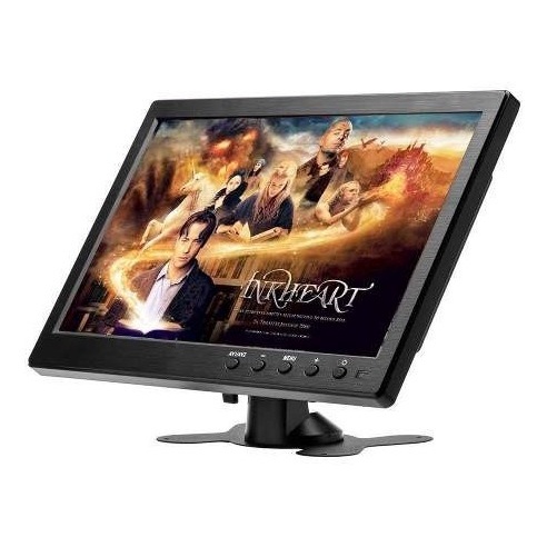 Tela Monitor Lcd 10.1 Colorida Controle Hdmi Vga Usb Av Mp5 Luuk Young ...