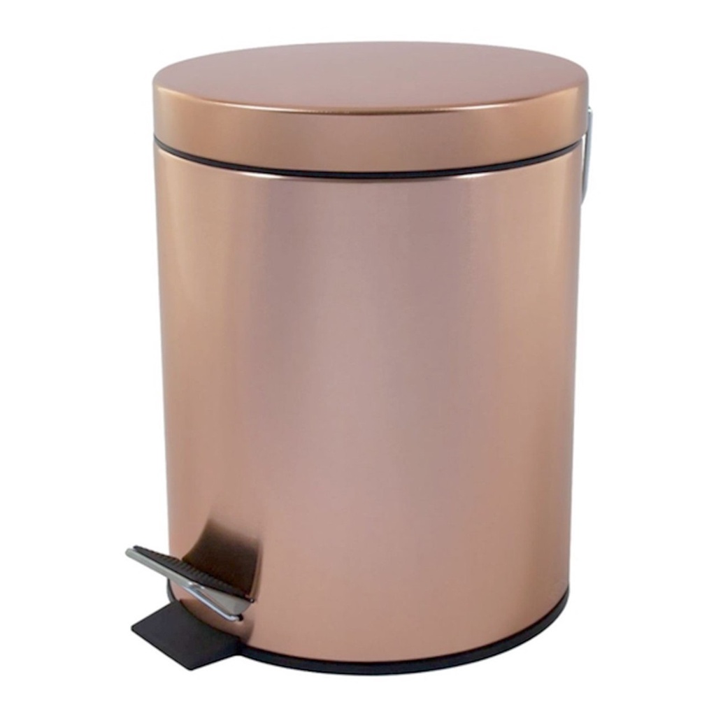 Lixeira Inox Rose Gold Com Pedal 3 Litros | Shopee Brasil