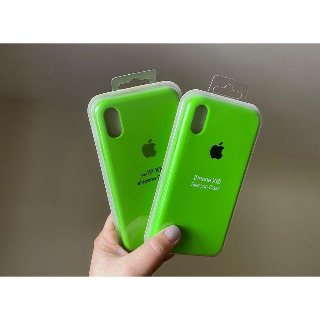 Capa Capinha Case para iPhone XR em Silicone ( VERDE) | Shopee Brasil