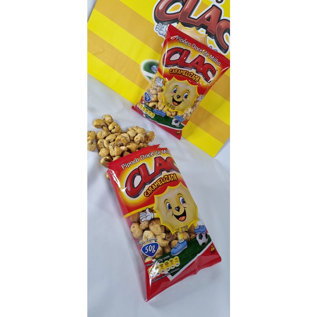 Pipocas Clac - Caramelizada - 30x50g | Shopee Brasil