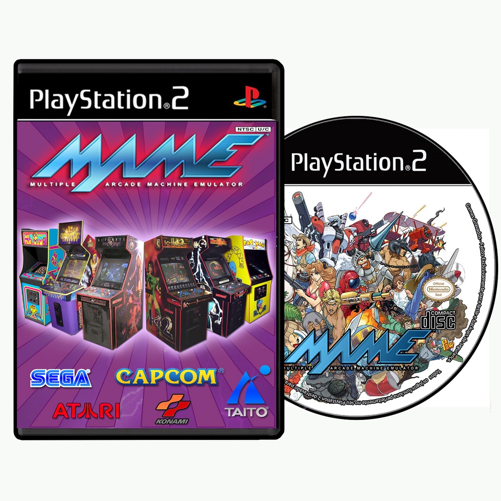 EMULADOR - Mame Classic Arcade - GAME em 2 dvds Para Ps2 / Playstation 2 By CameloGames | Shopee ...