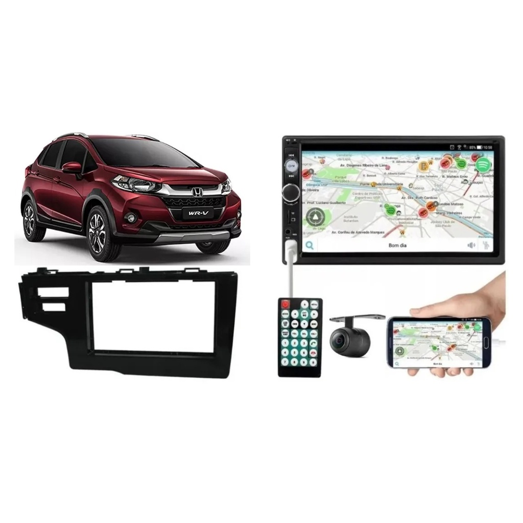 Central Multimidia Honda Wrv 2017 2018 2019 2020 2021 2022 Mp5 Moldura Câmera De Ré | Shopee Brasil