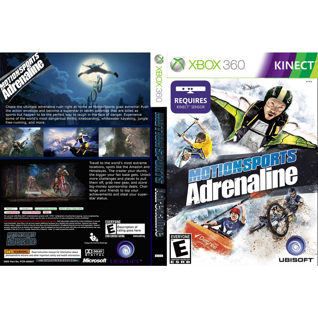 Motion Sports Adrenaline P/ XBOX360 (LTU/LT/JTAG/RGH) | Shopee Brasil