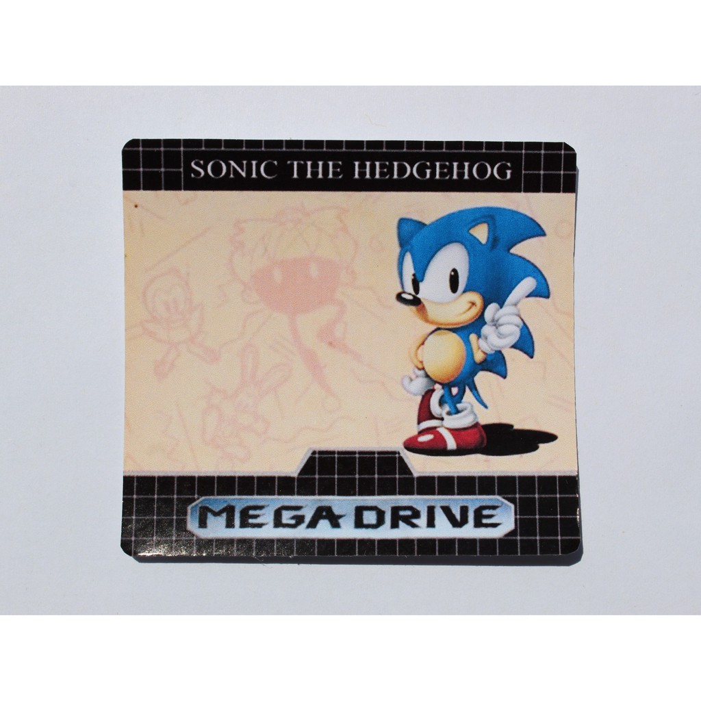 LABEL ETIQUETA SONIC THE HEDGEHOG PARA CARTUCHO DE MEGA DRIVE SEGA ...