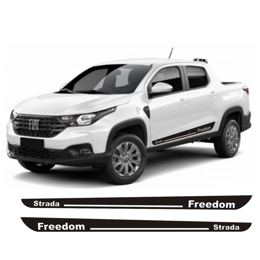 Faixa Colante Para Fiat Strada Freedom FRi1 2021 em Diante Adesivo ...