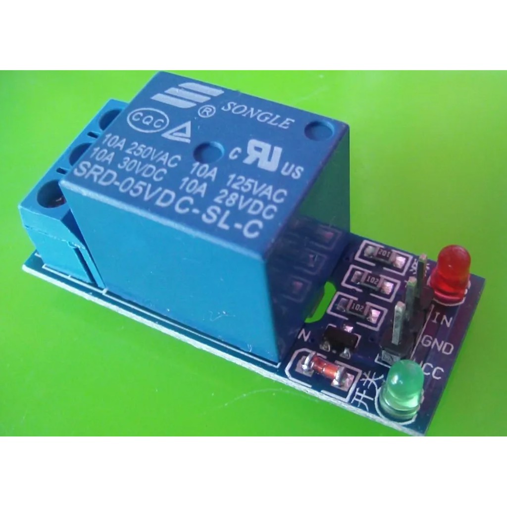Módulo Relé 1 Canal 5v Arduino Pic Arm Avr 10 Amperes | Shopee Brasil