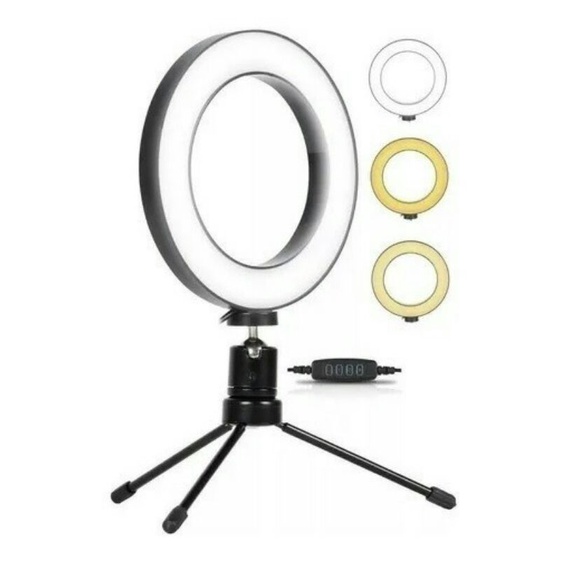 Ring Light De Mesa 6 Polegadas (com suporte) | Shopee Brasil