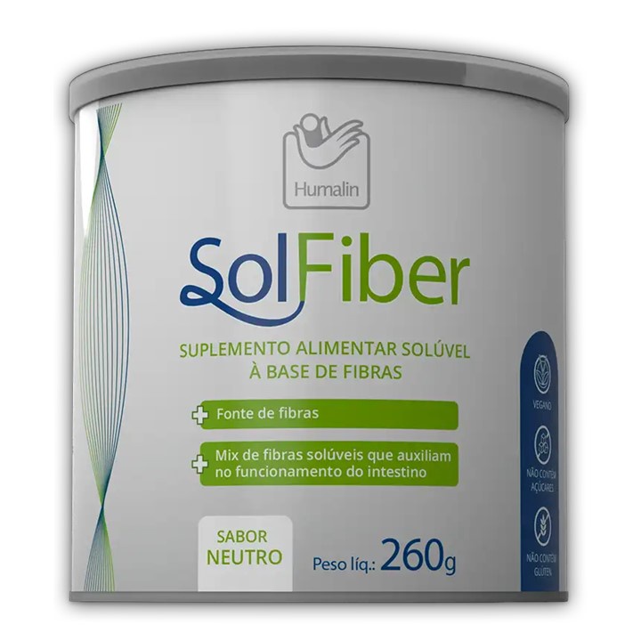 Suplemento Mix De Fibras Sol Fiber Lata 260G Humalin | Shopee Brasil