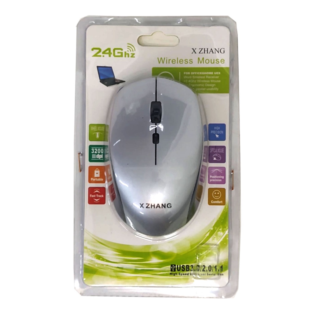 Mouse Wireless Sem Fio Optico X Zhang Cinza Usb | Shopee Brasil
