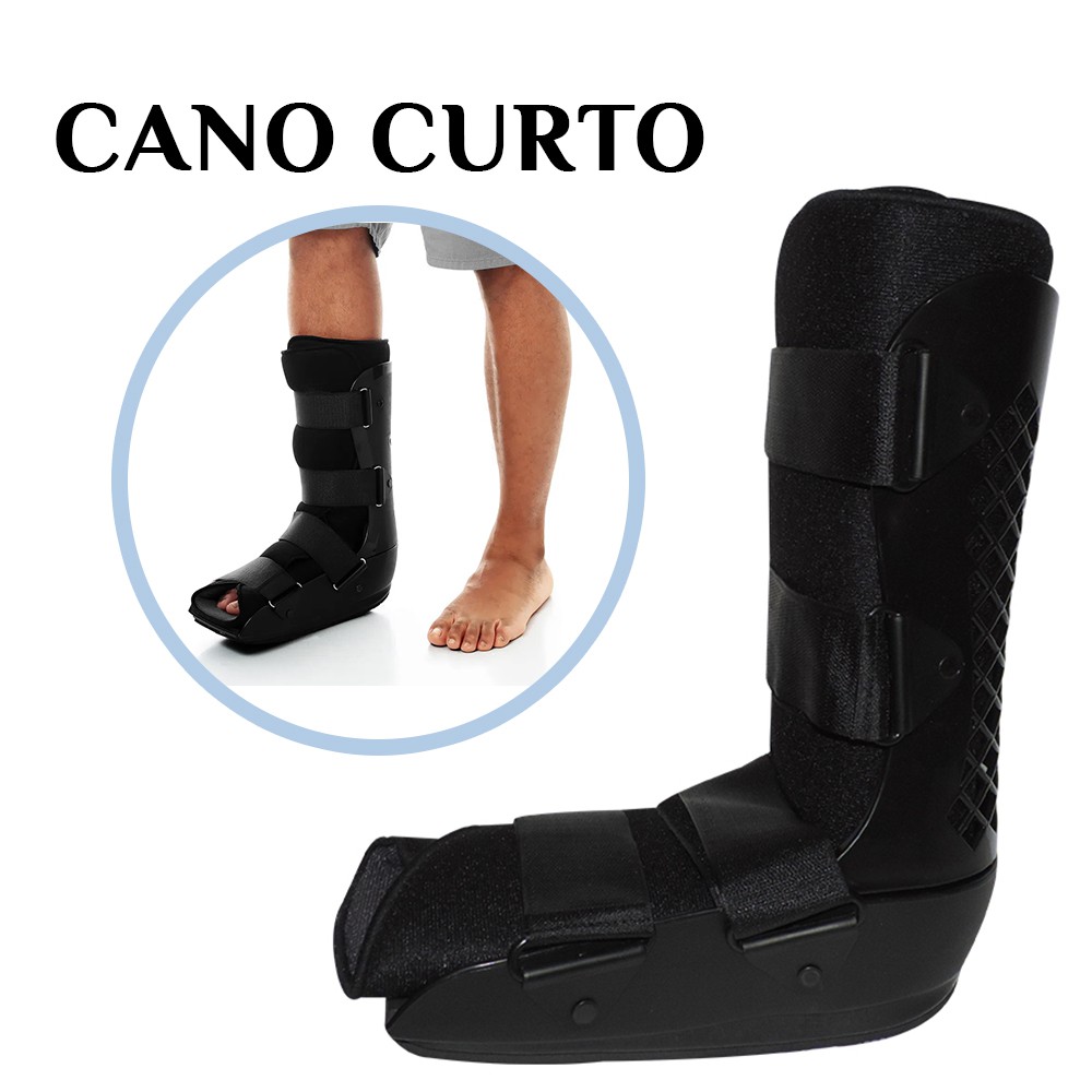 Bota Robofoot Ortopédica para Tornozelo e Pé Cano Curto Imobilizadora ...