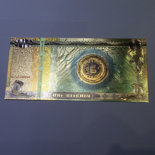 Nota Bitcoin (cédula Física) Criptomoeda 1 Btc Coleção | Shopee Brasil