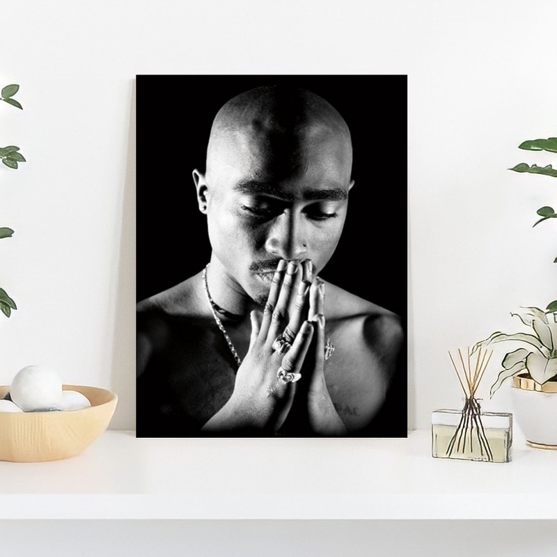 Placa decorativa 2pac / tupac / rapper / poster | Shopee Brasil