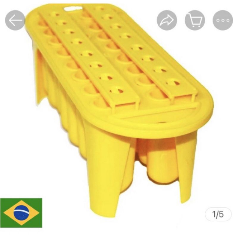 Picoleteira Forma De Picolé Geladinho 16 Picolés AMARELA | Shopee Brasil