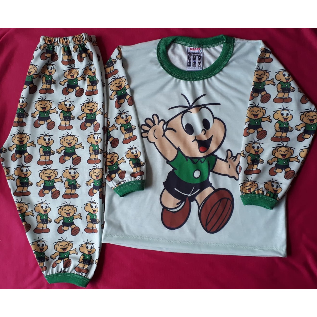 Pijamas Infantil Personalizado com Personagens Feminino e Masculino Pra ...