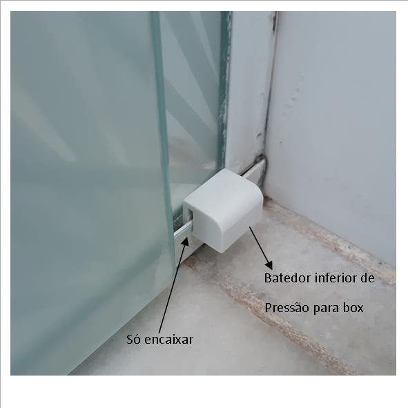 2 Batedor inferior Translúcido para porta de box de vidro | Shopee Brasil