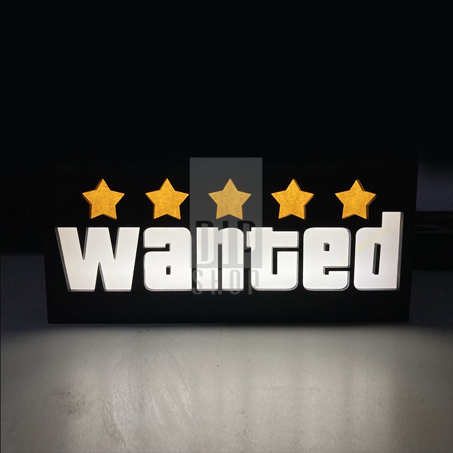 Luminária Gamer Exclusiva Jogo Wanted Procurado GTA Para Setup Gamer De ...