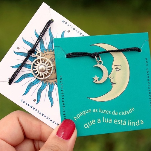 Pulseira / Tornozeleira Astros - Sol e Lua | Shopee Brasil