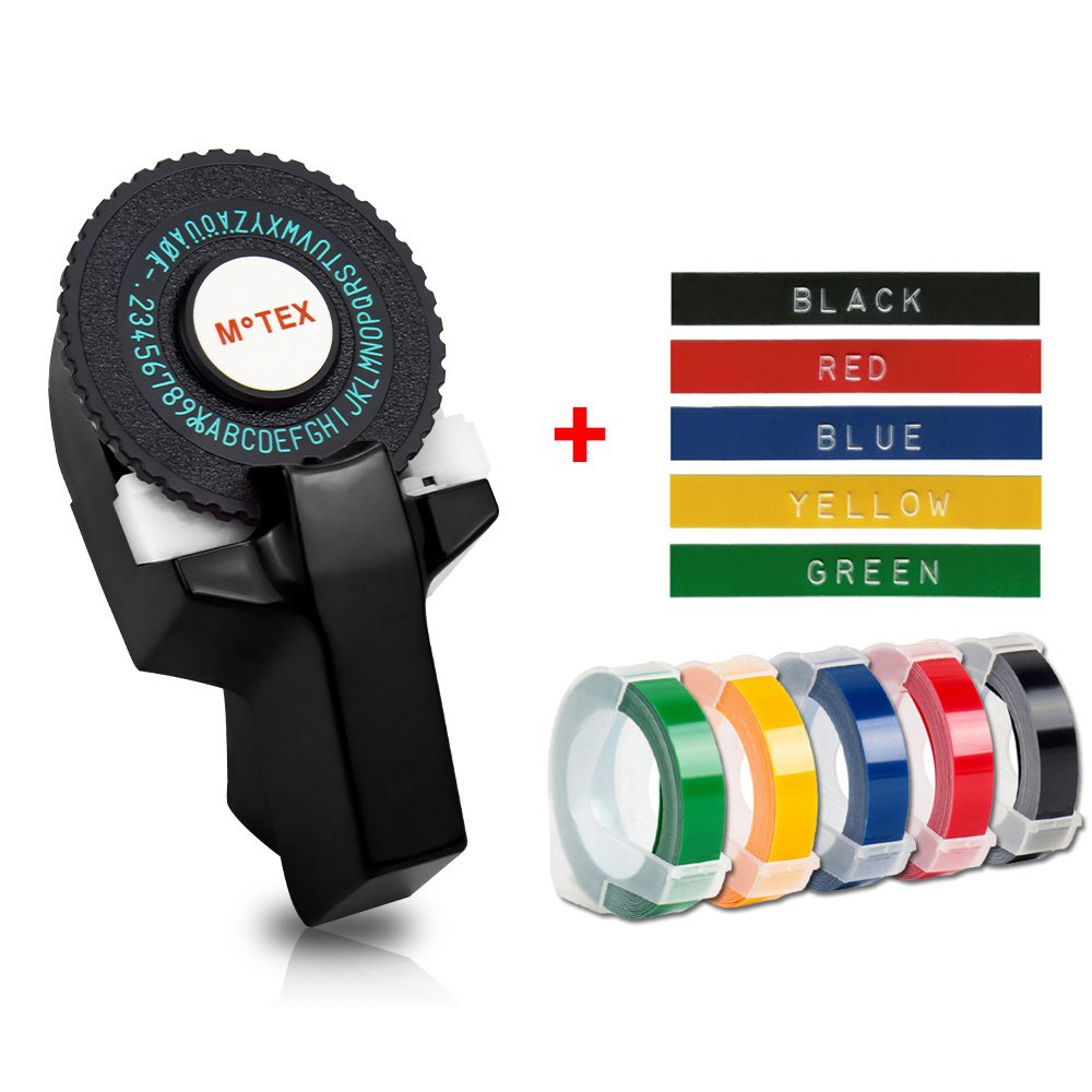 Motex E101 Embossing Label Maker (Com 5 Recargas) Máquina De Escrever ...