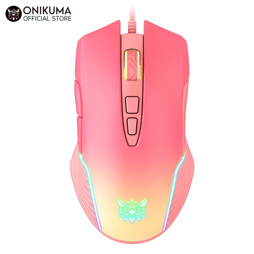 ONIKUMA CW905 USB Wired Gaming Mouse 6 DPI Ajustável 6400DPI 7 Botão RGB Óptico De Luz Gamer ...