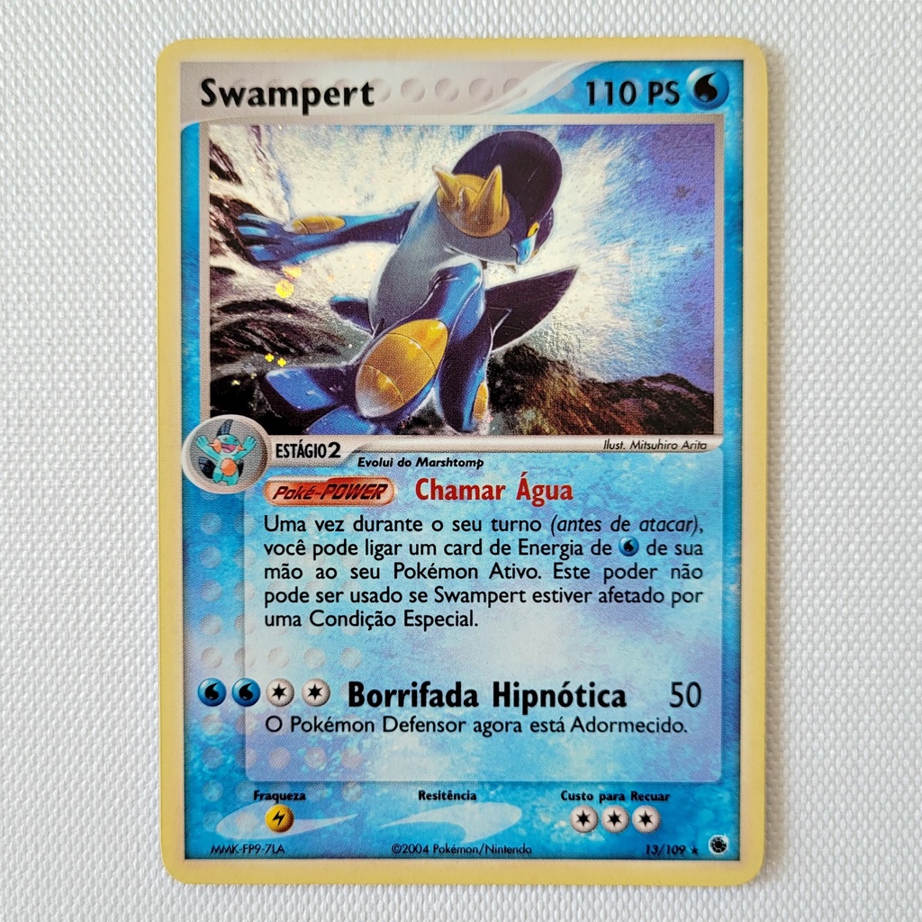 Carta Antiga Pokemon Swampert 13/109 Holo Rare Ex Ruby & Sapphire ...