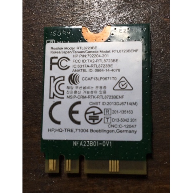 Placa Wifi RTL8723BE Realtek satellite | Shopee Brasil