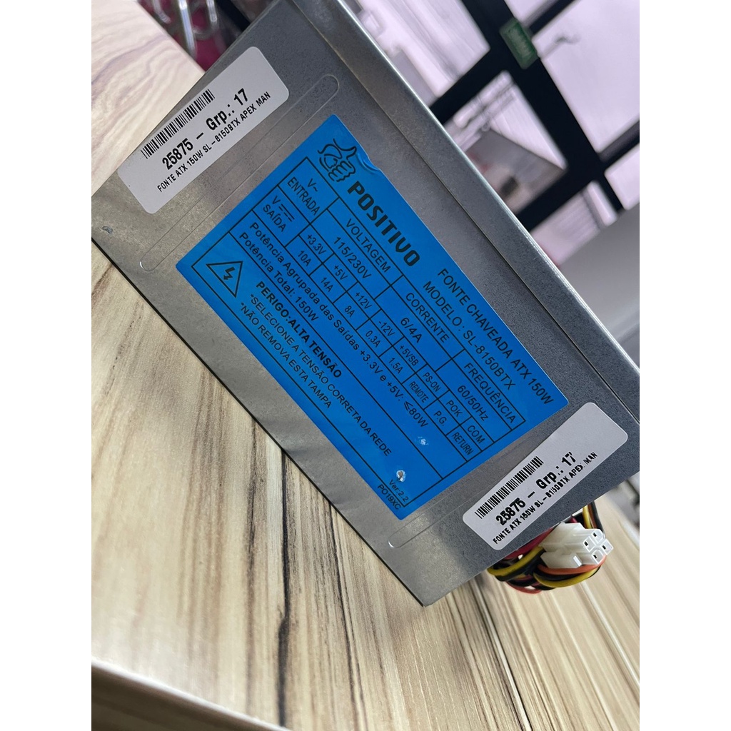 Fonte De Alimentação Positivo Genérica Atx | Shopee Brasil