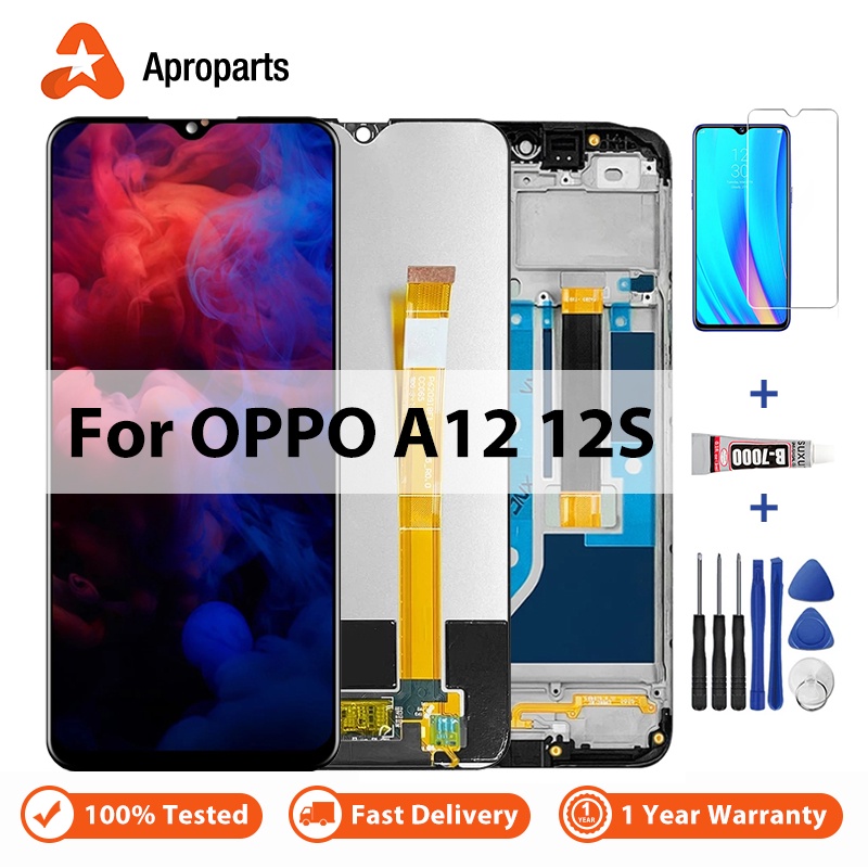 Tela Original Para OPPO A12 A12S CPH2083 CPH2077 Display LCD Painel De ...