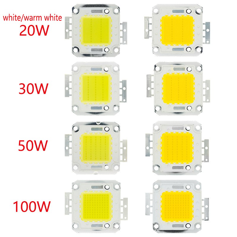 10w 20w 30w 50w 100w Branco / Quente Led Chip Integrado Alta Potência Da Lâmpada Contas 24x44mil ...