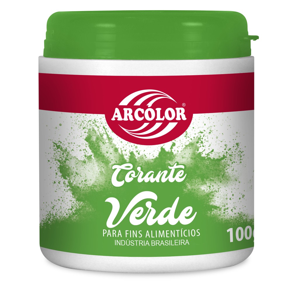 Corante Verde 100 gr Arcolor (Excelente produto) | Shopee Brasil