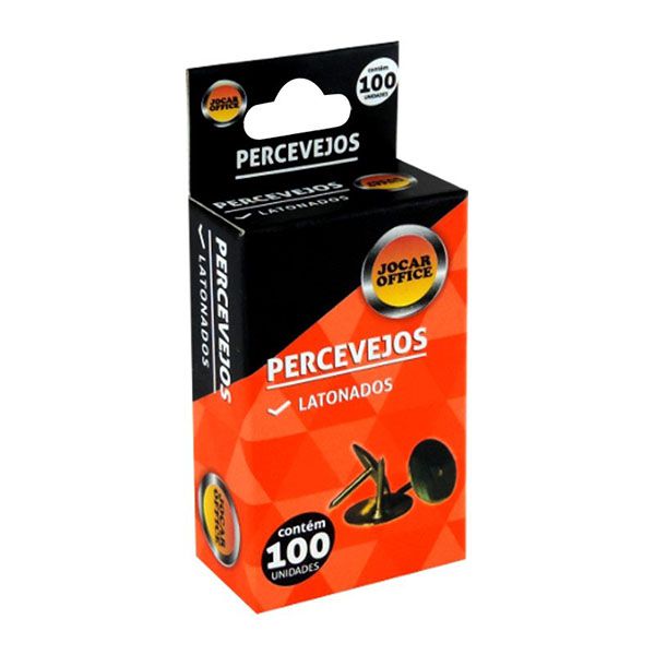 Percevejo Latonado 100 Unidades Jocar Office | Shopee Brasil