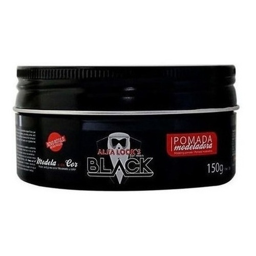 Pomada Modeladora Black 150g Alfa Looks | Shopee Brasil