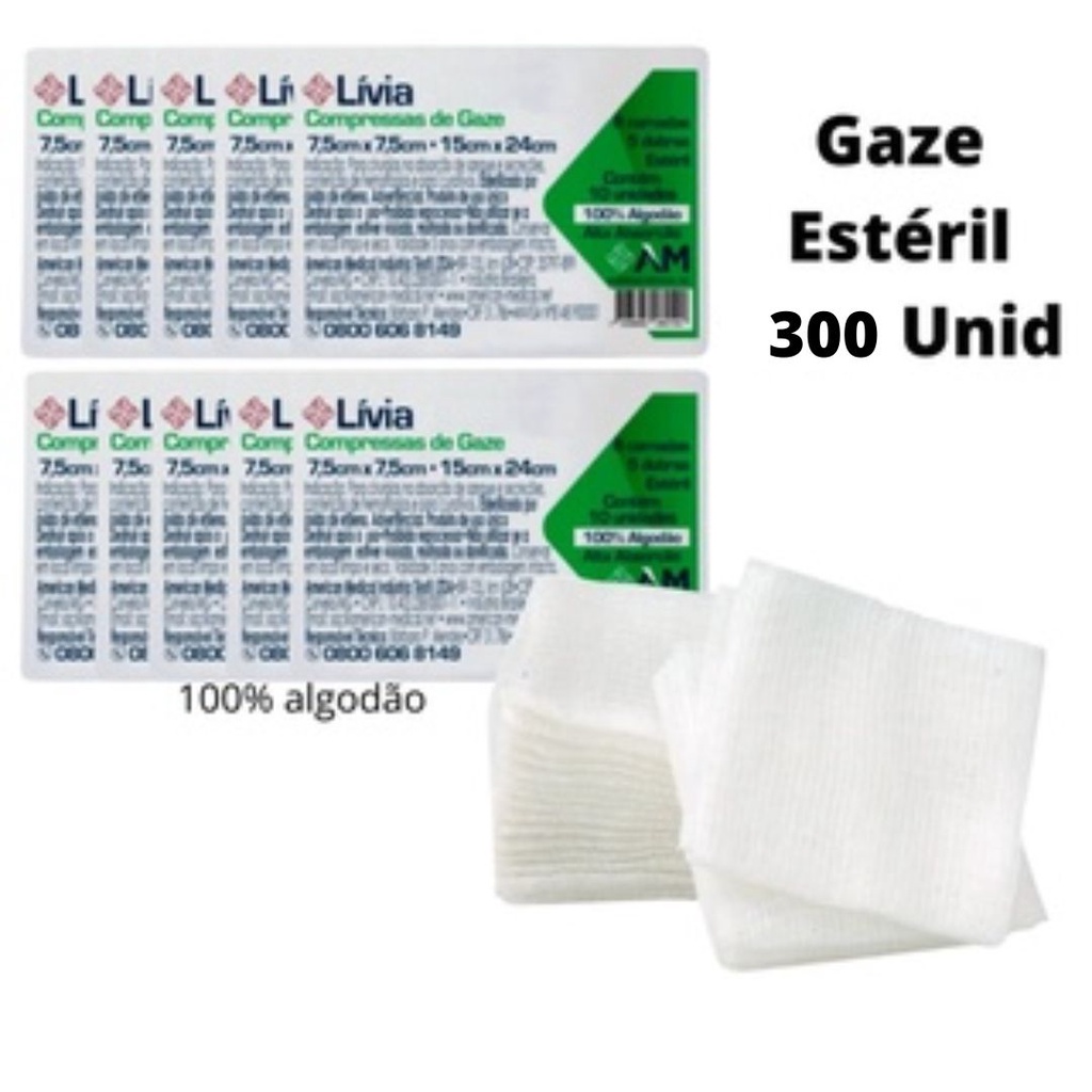 Compressa Gaze Hidrófila Estéril American Medical Cirúrgica P/ Curativo ...
