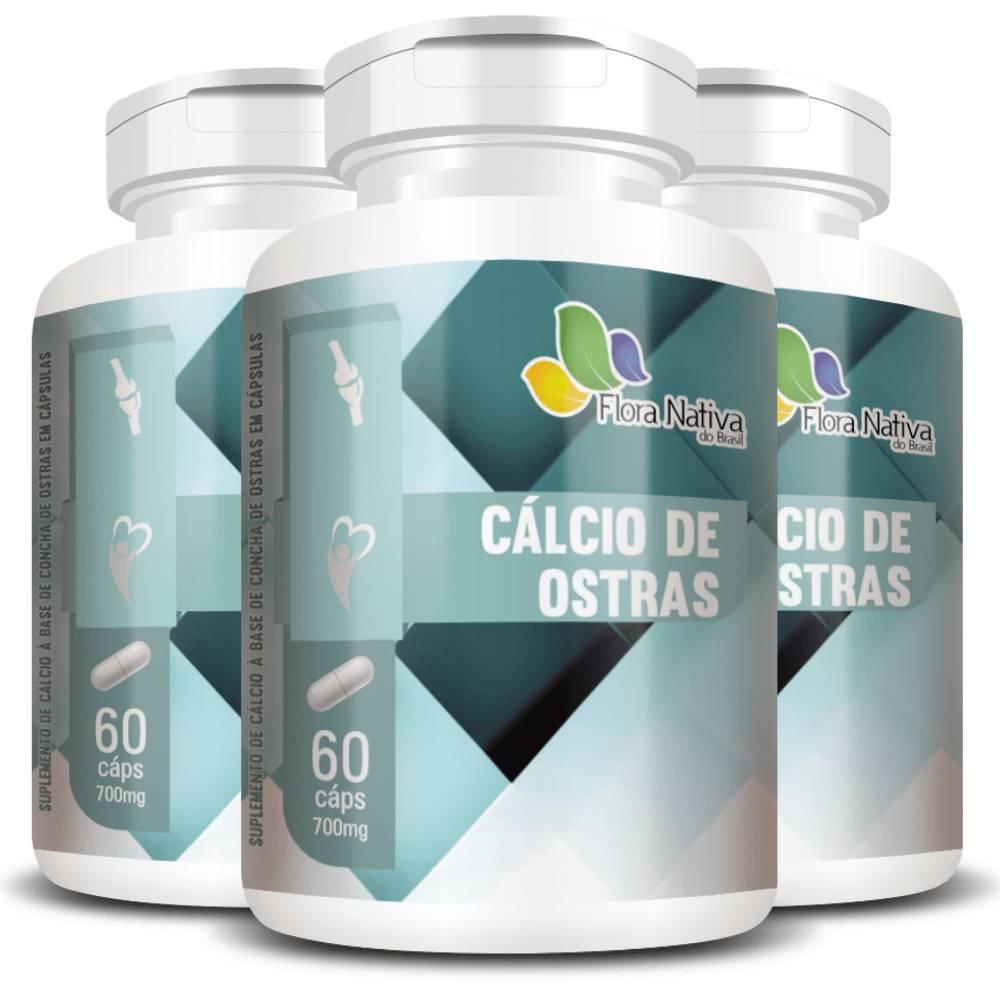KIT 3X Cálcio de Ostras 60 cápsulas - Flora Nativa | Shopee Brasil
