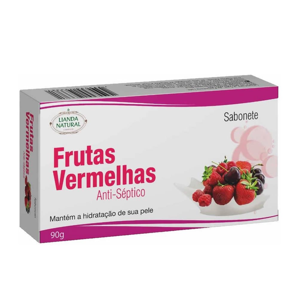 Sabonete Frutas vermelhas Lianda 90g | Shopee Brasil
