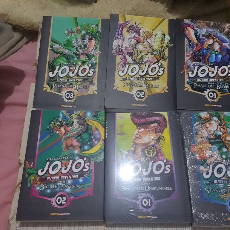 Mangá Jojo's bizarre adventure parte 1, 2, 3 e 4 volumes variados ... Mangá Jojo's bizarre adventure parte 1, 2, 3 e 4 volumes variados ...