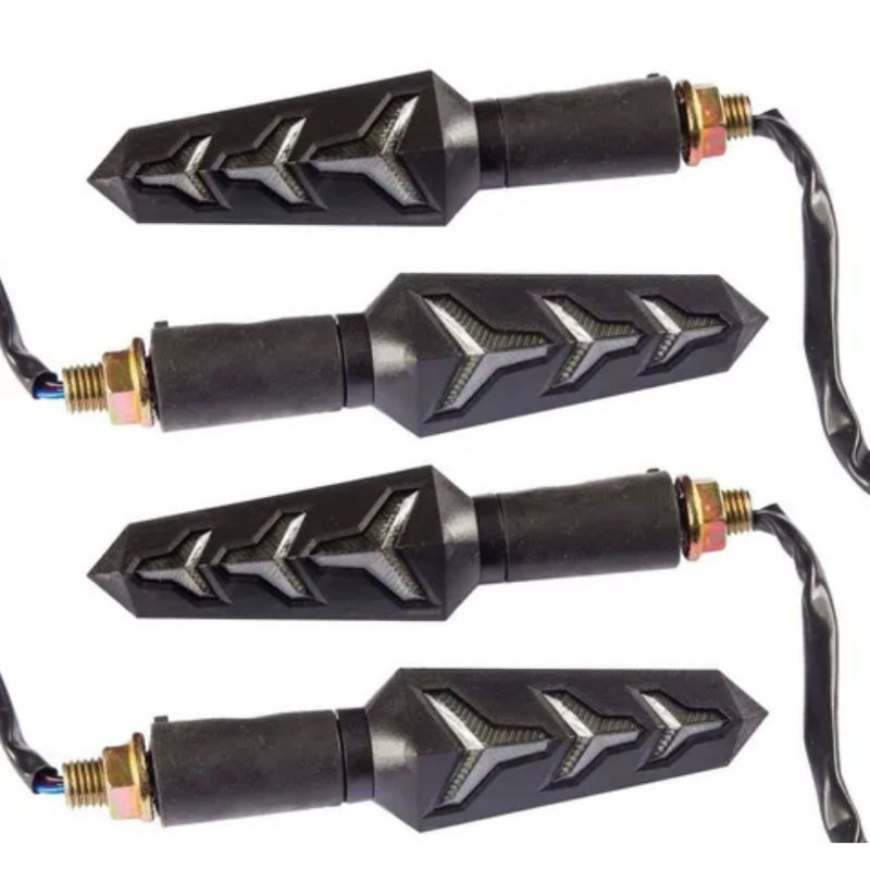 kit 4 Seta Led Sequencial Moto Universal esportiva CG160 XRE 300 ...